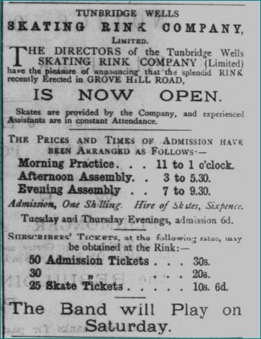 1876. Rinkomania Arrives in Town | Tunbridge Tales